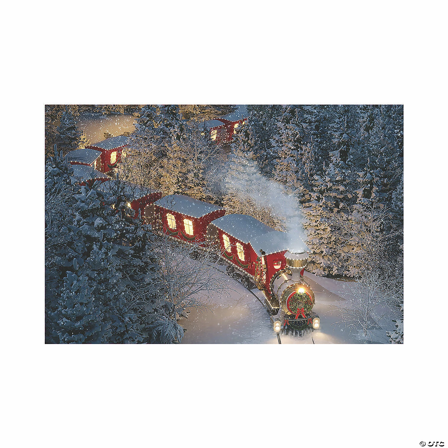 This is an ideal gift for family - cheap Winter Express Train Backdrop ...
